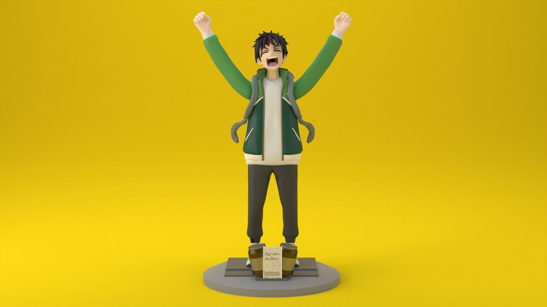 Akira Tendo - Zom 100 Bucket List of the Dead 3D model 3D printable ...