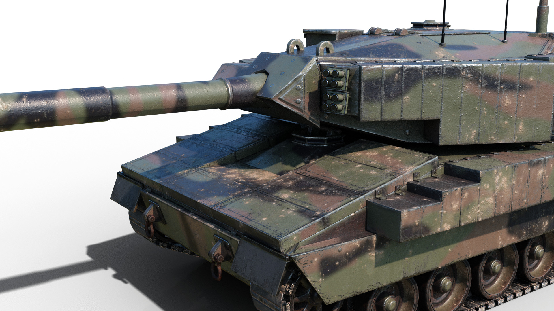 3D model 4 coatings of USA ARMY M8 Armored Gun System light tank VR ...