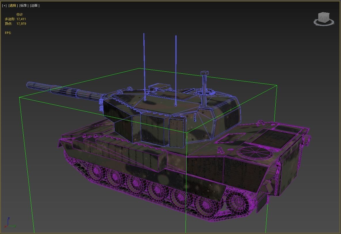 3D model 4 coatings of USA ARMY M8 Armored Gun System light tank VR ...