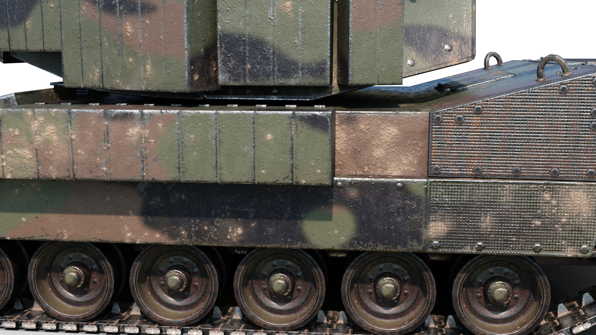 3D model 4 coatings of USA ARMY M8 Armored Gun System light tank VR ...