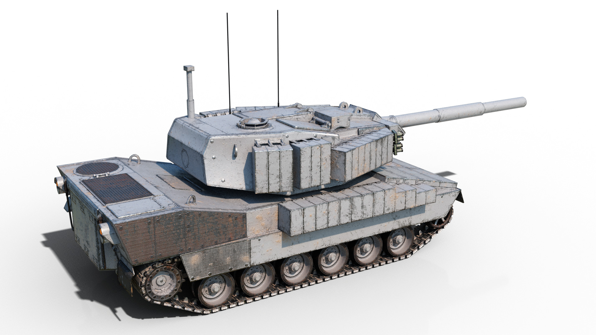 3D model 4 coatings of USA ARMY M8 Armored Gun System light tank VR ...