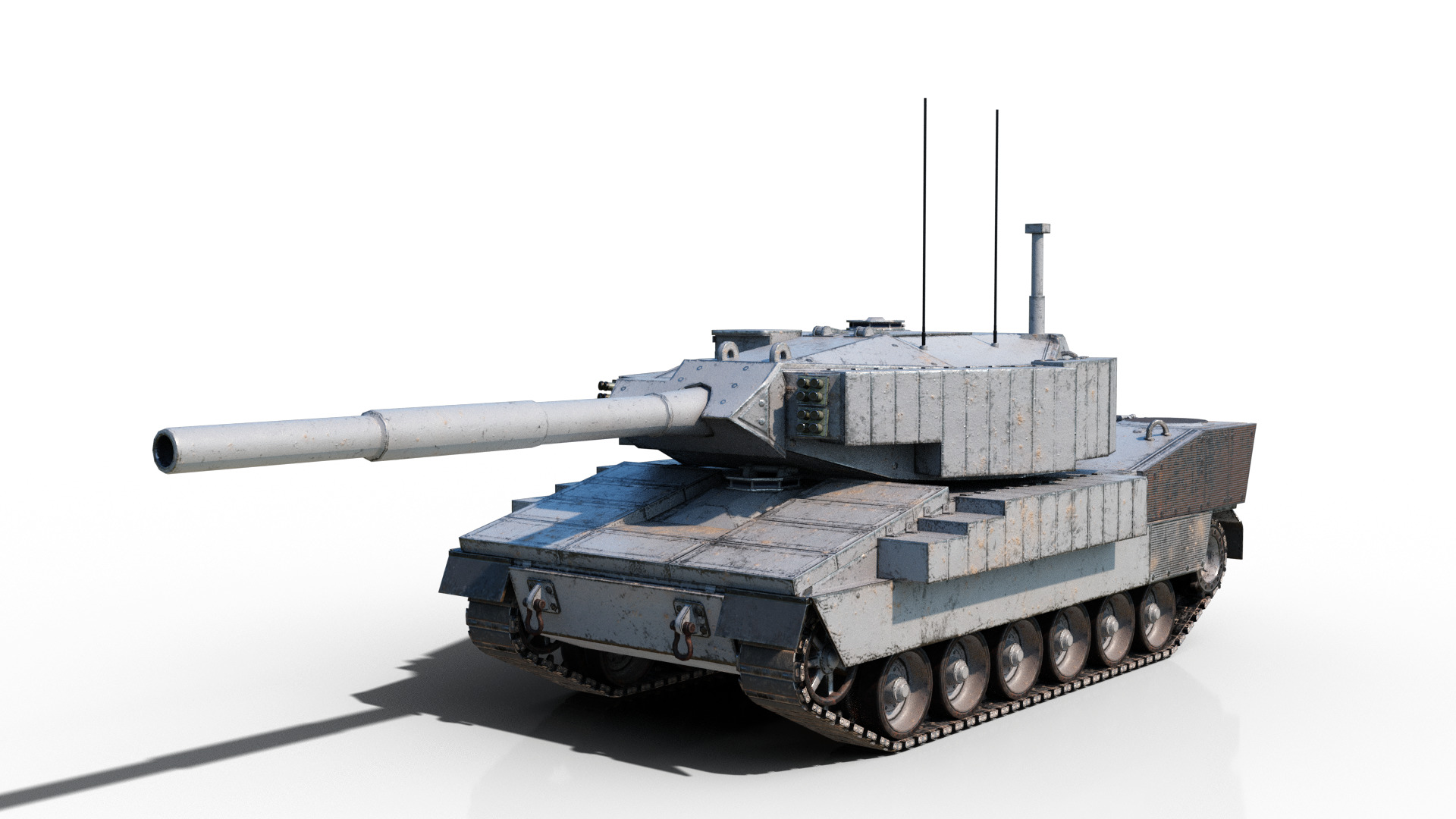 3D model 4 coatings of USA ARMY M8 Armored Gun System light tank VR ...