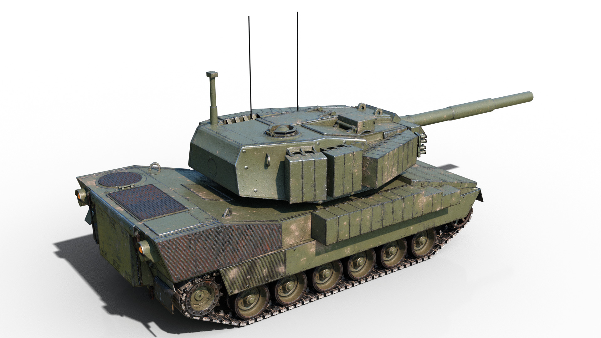 3D model 4 coatings of USA ARMY M8 Armored Gun System light tank VR ...