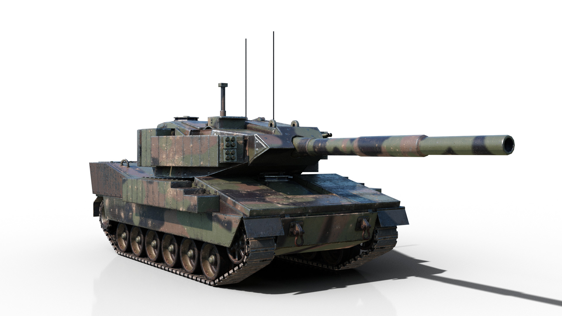3D model 4 coatings of USA ARMY M8 Armored Gun System light tank VR ...