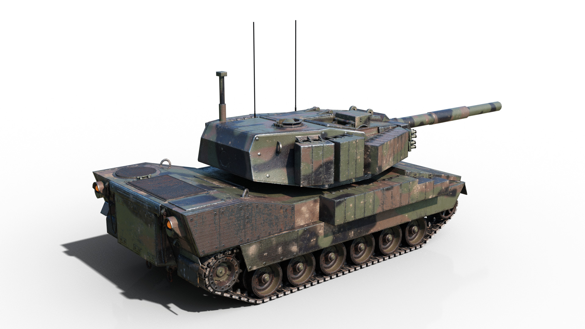 3D model 4 coatings of USA ARMY M8 Armored Gun System light tank VR ...