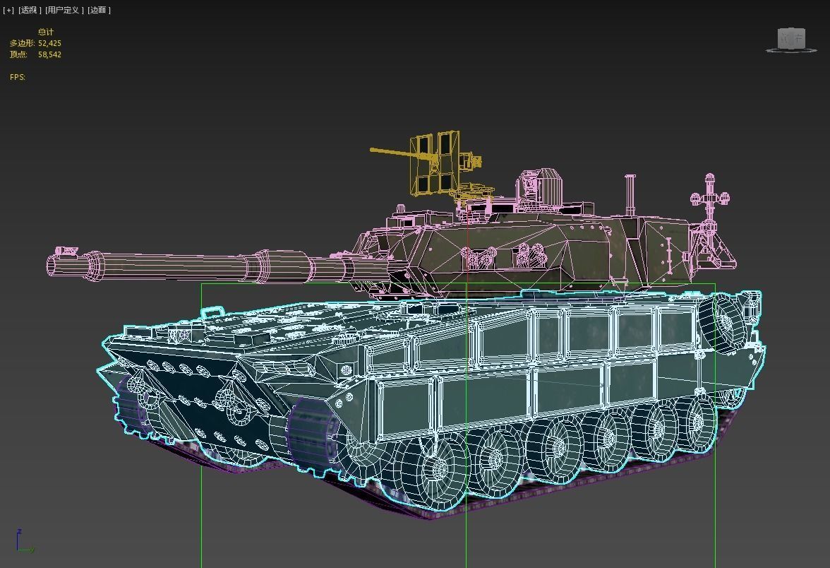 3D model 3 coatings of USA ARMY M10 Booker Combat Vehicle light tank VR ...