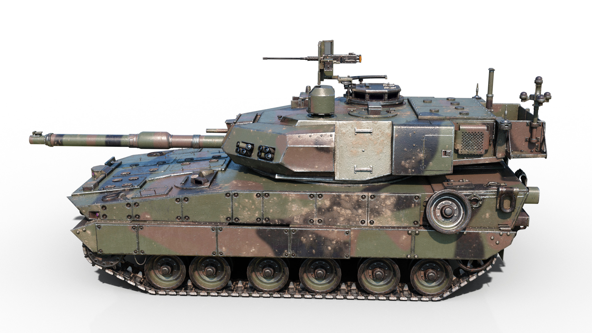 3D model 3 coatings of USA ARMY M10 Booker Combat Vehicle light tank VR ...