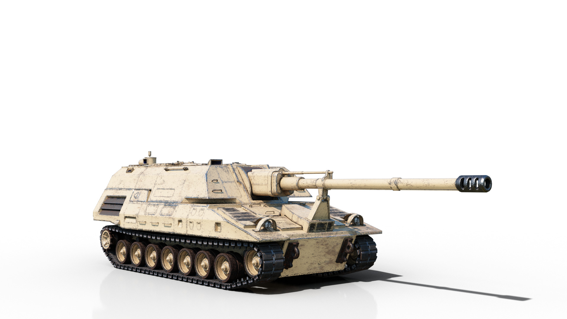 3D model 4 coatings of USA ARMY XM297E2 Crusader Self-Propelled ...