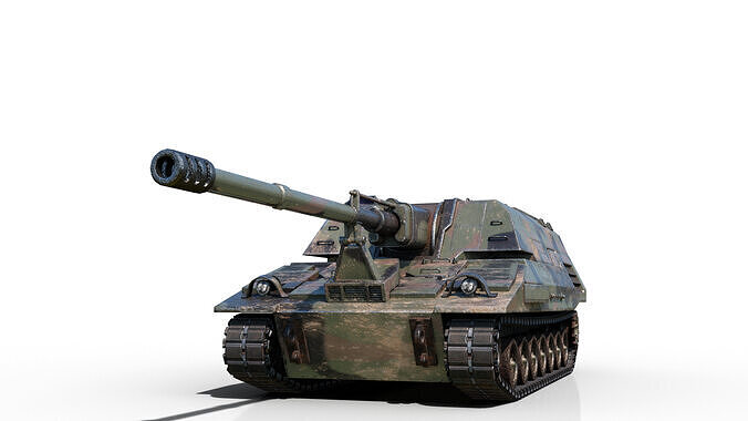 3D model 4 coatings of USA ARMY XM297E2 Crusader Self-Propelled ...