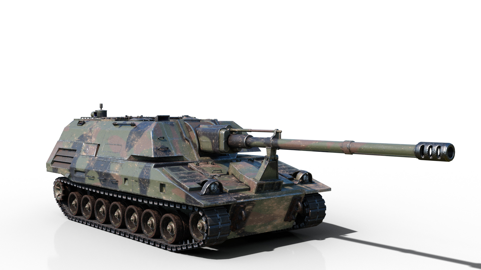 3D model 4 coatings of USA ARMY XM297E2 Crusader Self-Propelled ...