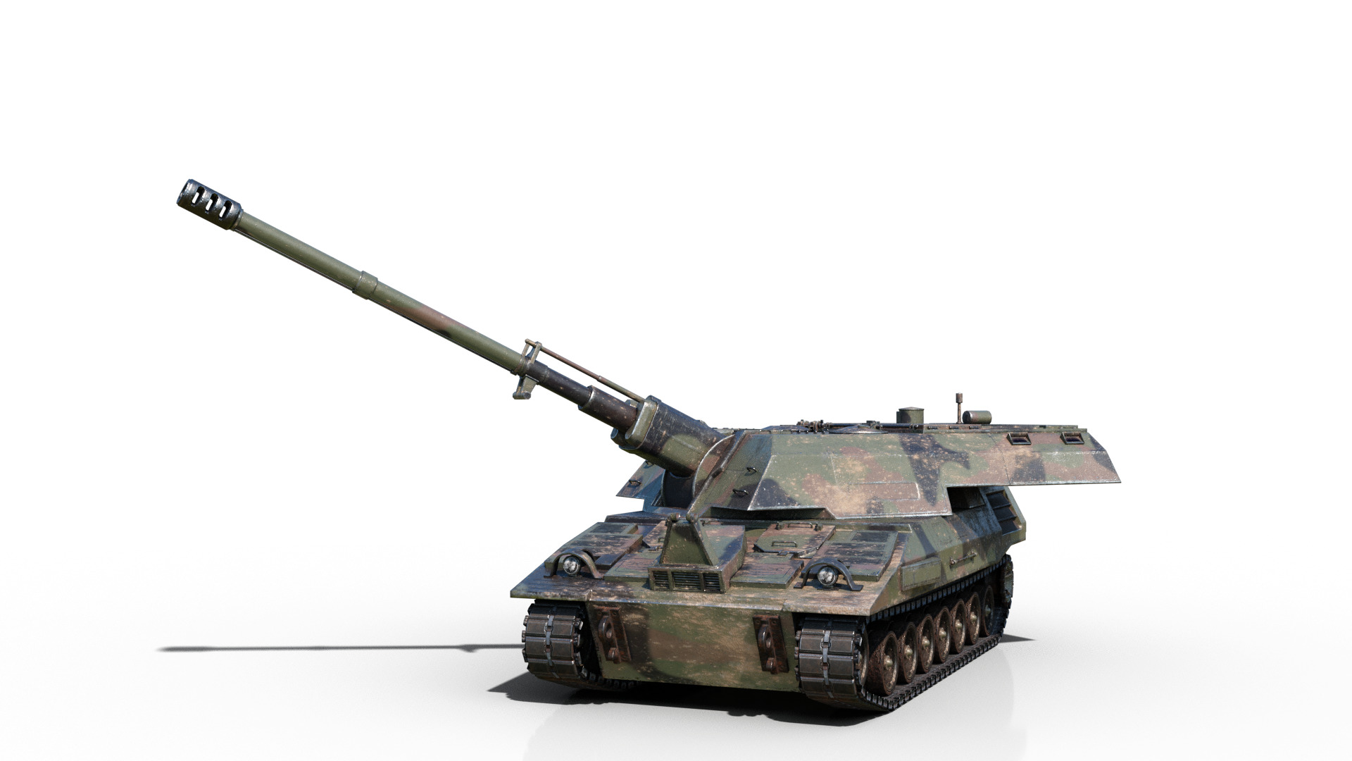 3D model 4 coatings of USA ARMY XM297E2 Crusader Self-Propelled ...