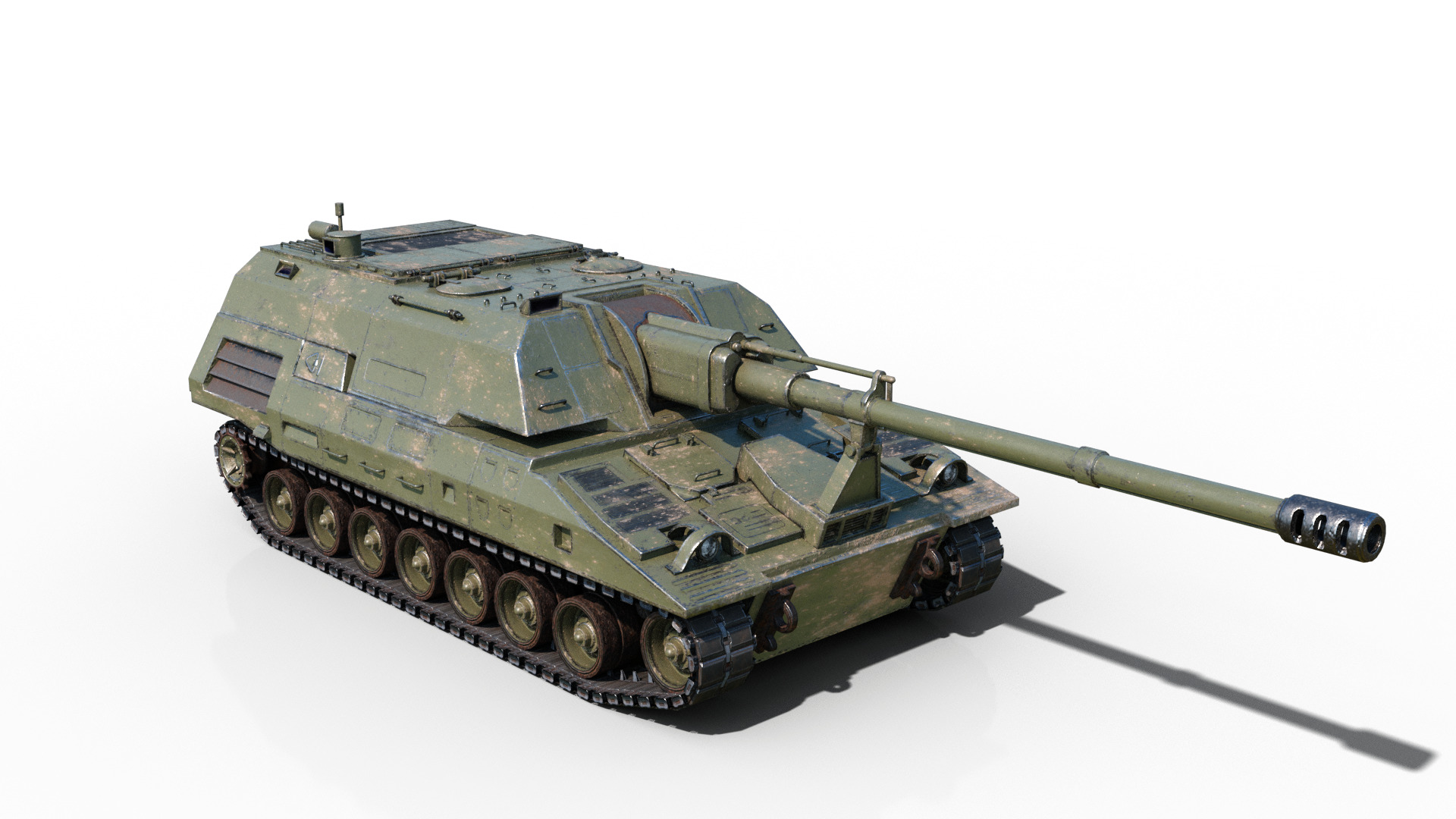 3D model 4 coatings of USA ARMY XM297E2 Crusader Self-Propelled ...
