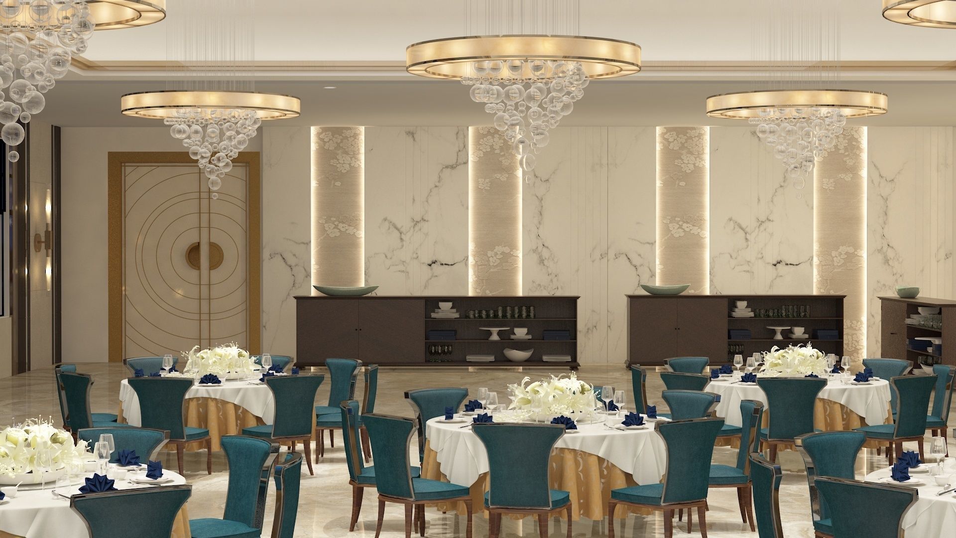 Banquet hall Modern Wedding Hall 3D model | CGTrader