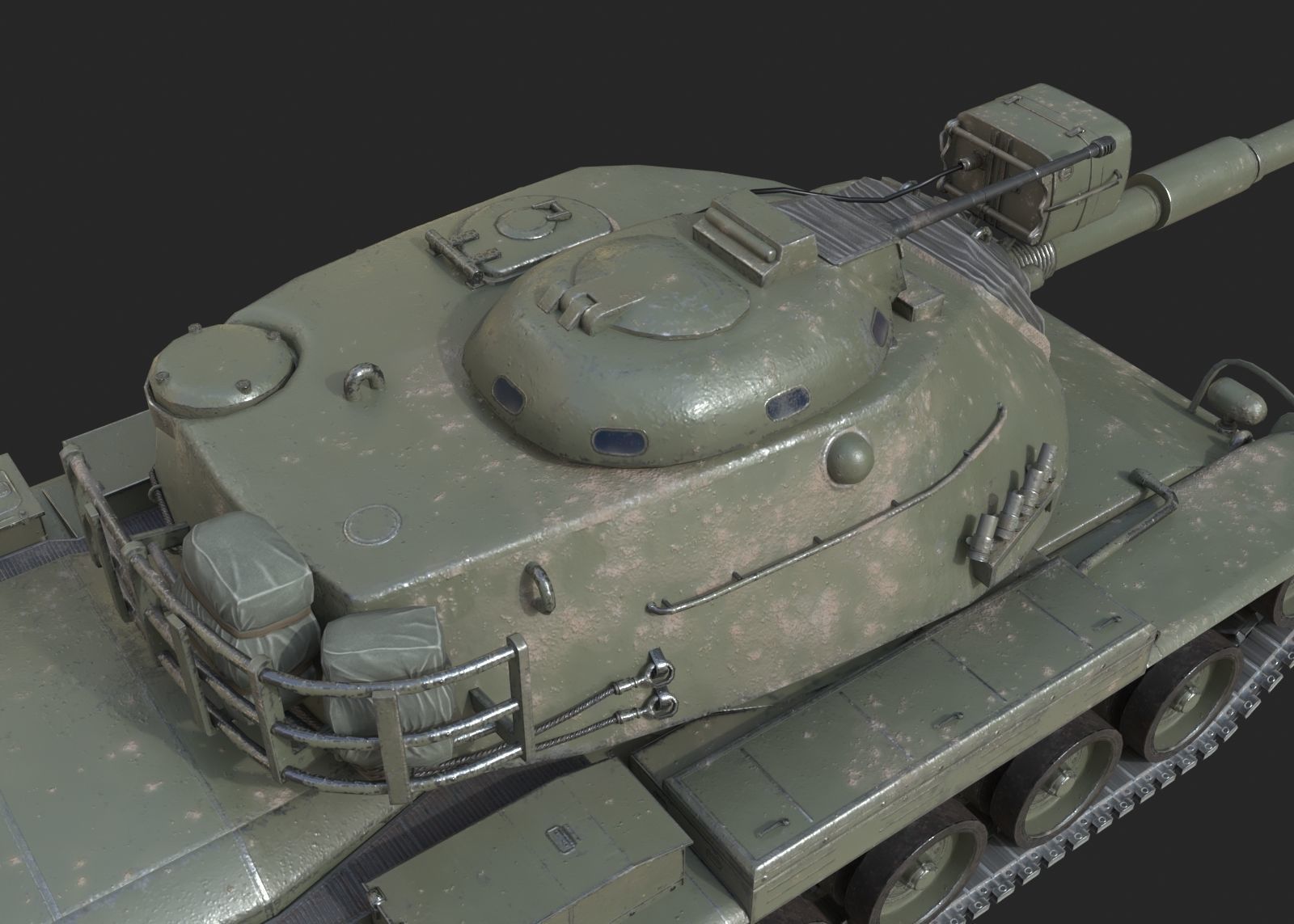 3D model 3 coatings of Taiwan M60A3 Patton Tiger Main Battle Tank VR ...