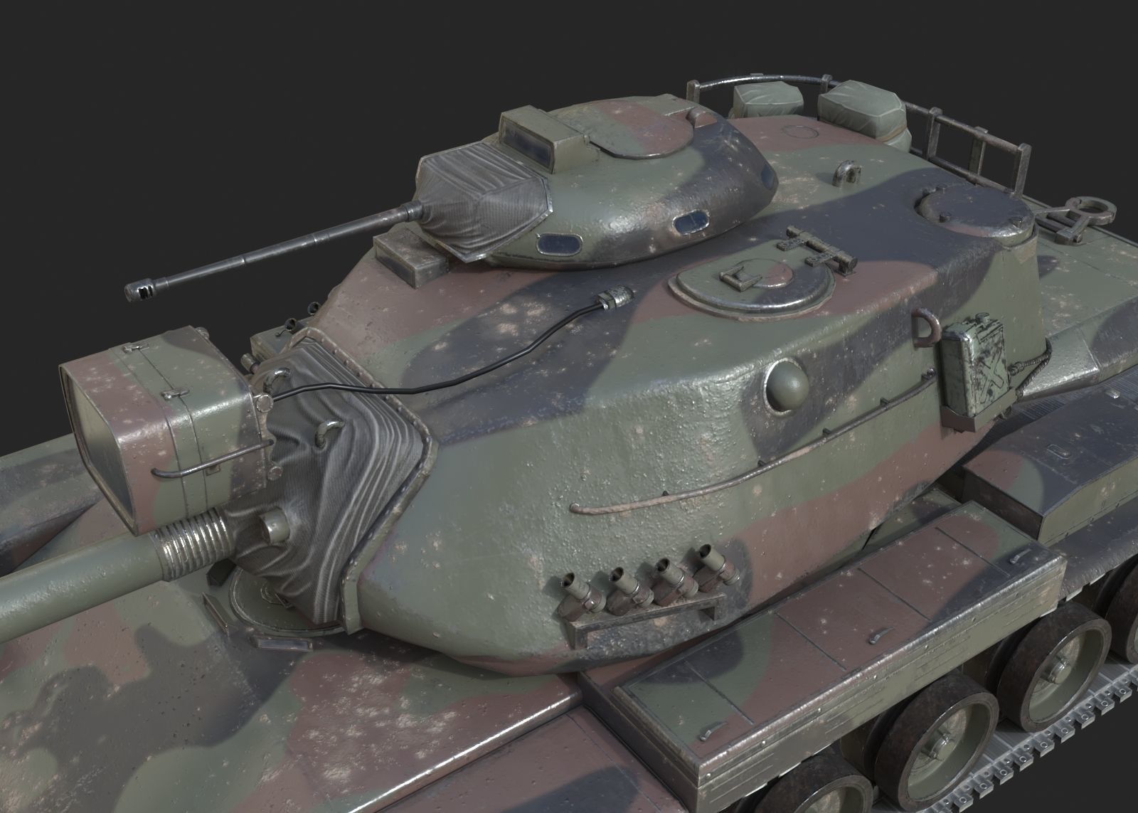 3D model 3 coatings of Taiwan M60A3 Patton Tiger Main Battle Tank VR ...