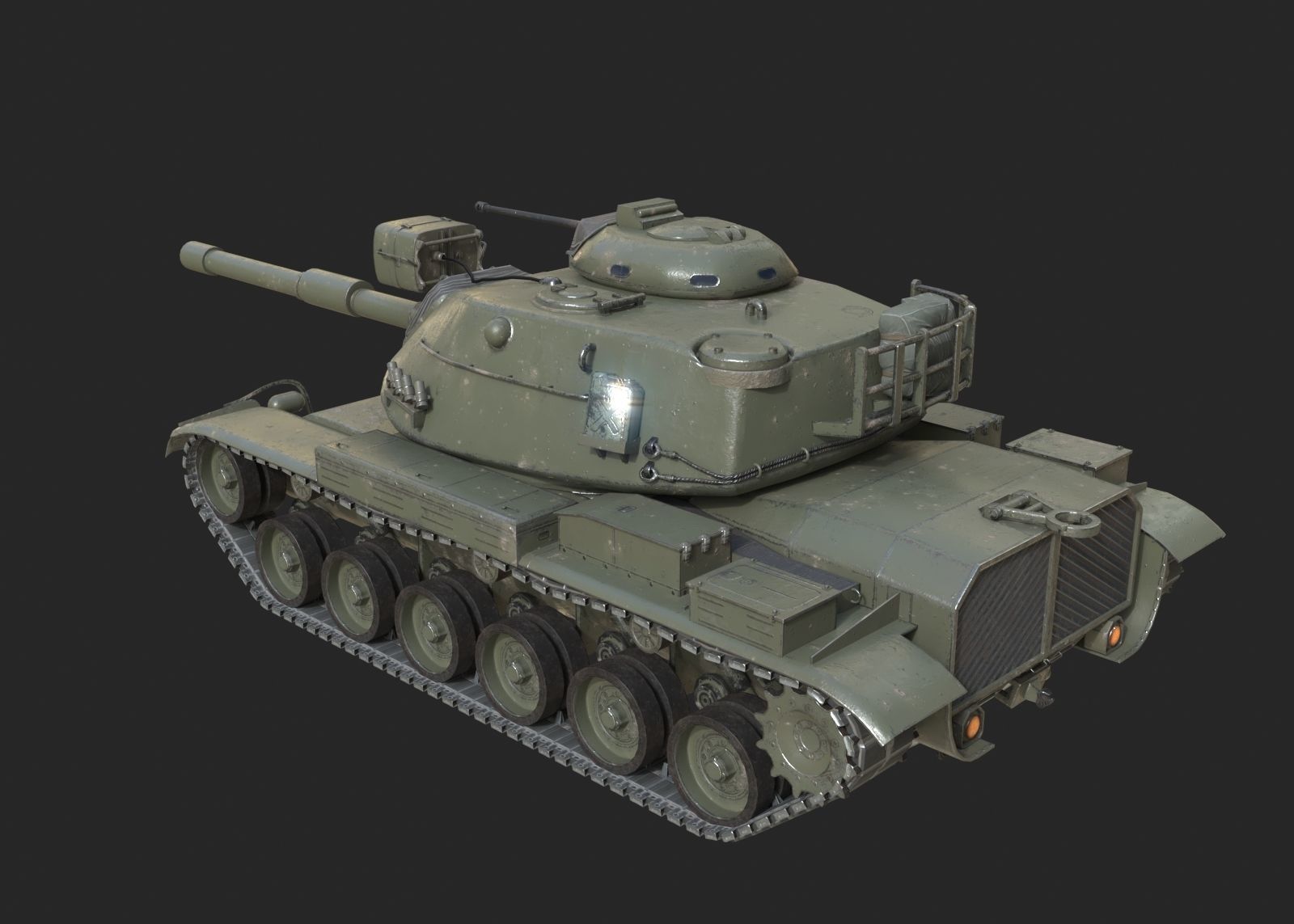3D model 3 coatings of Taiwan M60A3 Patton Tiger Main Battle Tank VR ...