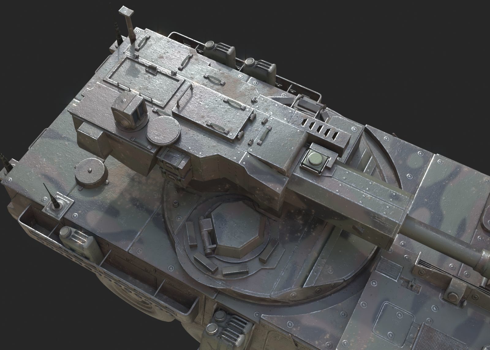 3D model 3 coatings of USA M1128 STRYKER Mobile Gun System MSG VR / AR ...