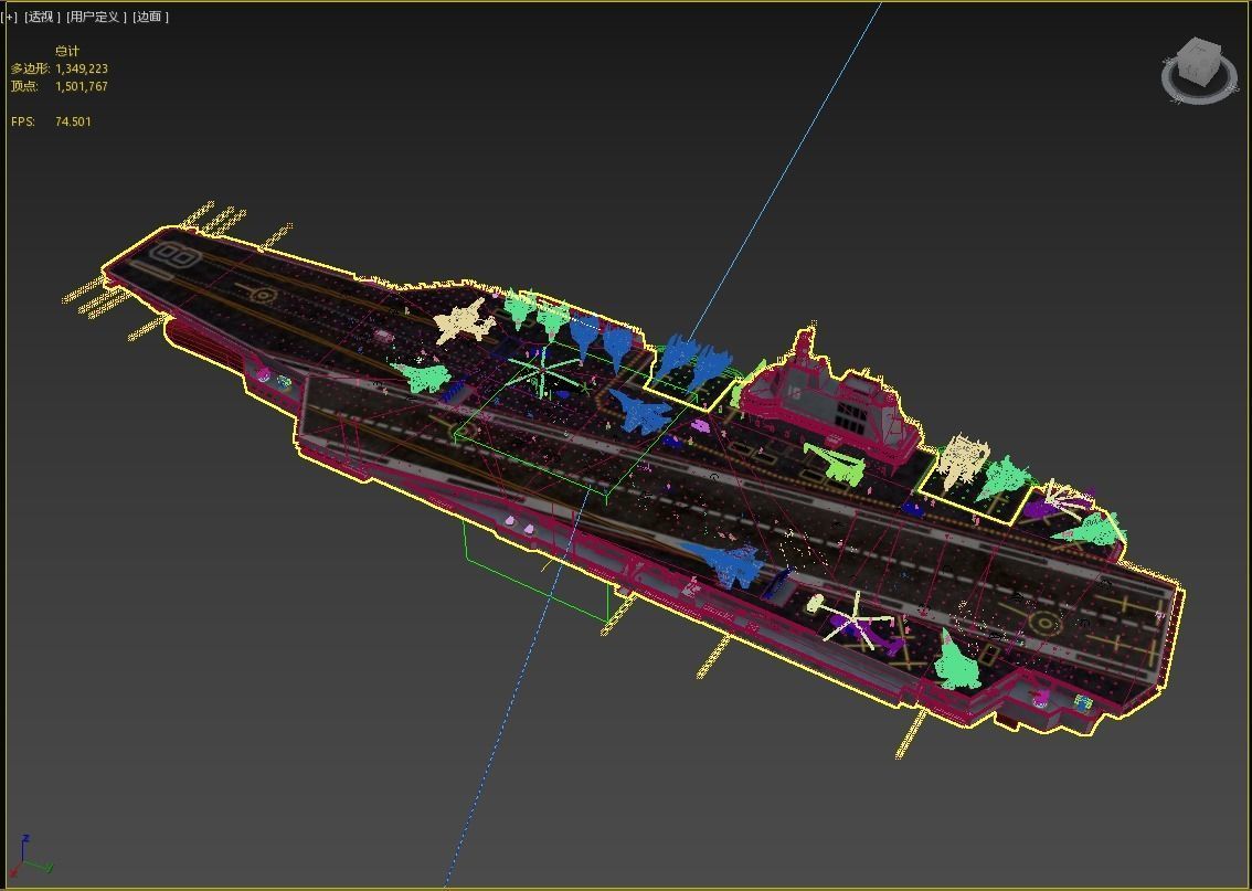 3D model PLA NAVY Type 003 class aircraft carrier Fujian ship CV18 VR / AR / low-poly | CGTrader