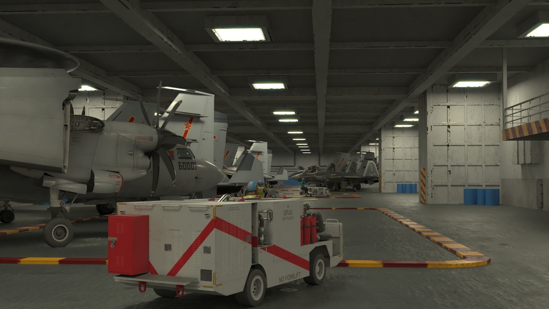 3D model PLA NAVY Type 003 class aircraft carrier Fujian ship CV18 VR ...