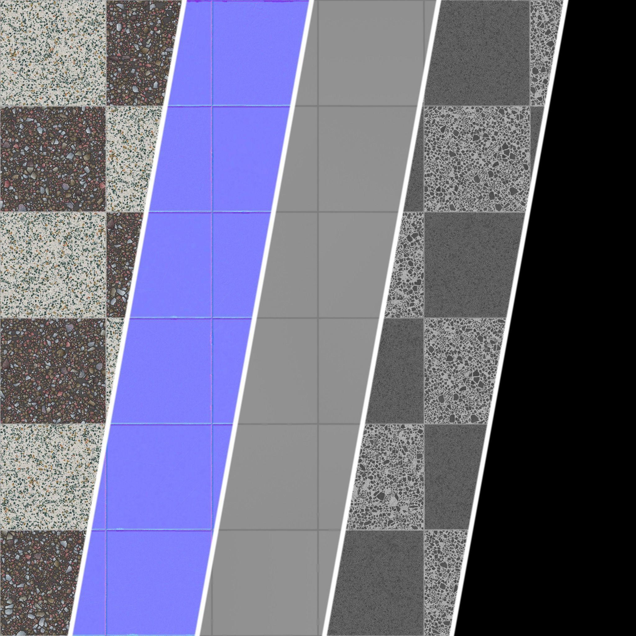 Texture Terrazzo Materials 26- Terrazzo Tiling - Sbasr Pbr 4k Seamless ...