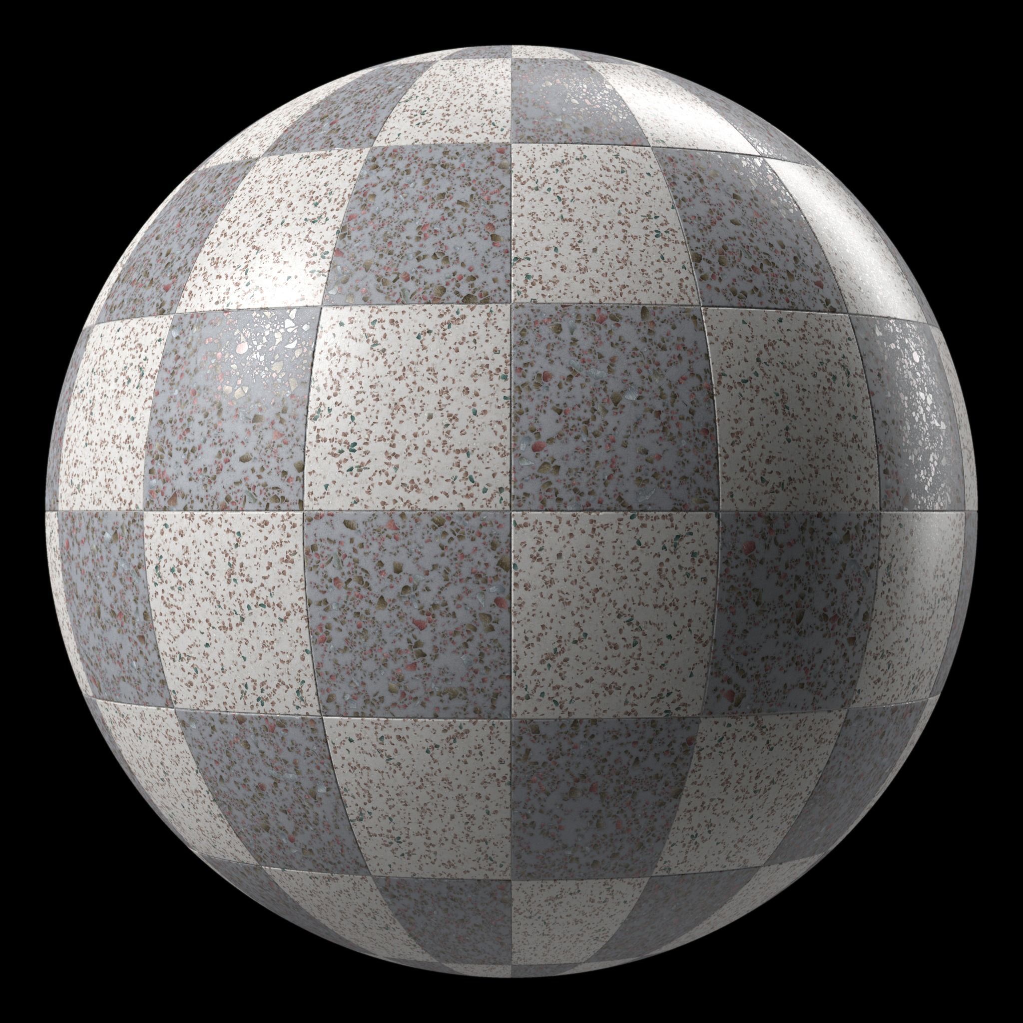 Texture Terrazzo Materials 26- Terrazzo Tiling - Sbasr Pbr 4k Seamless ...