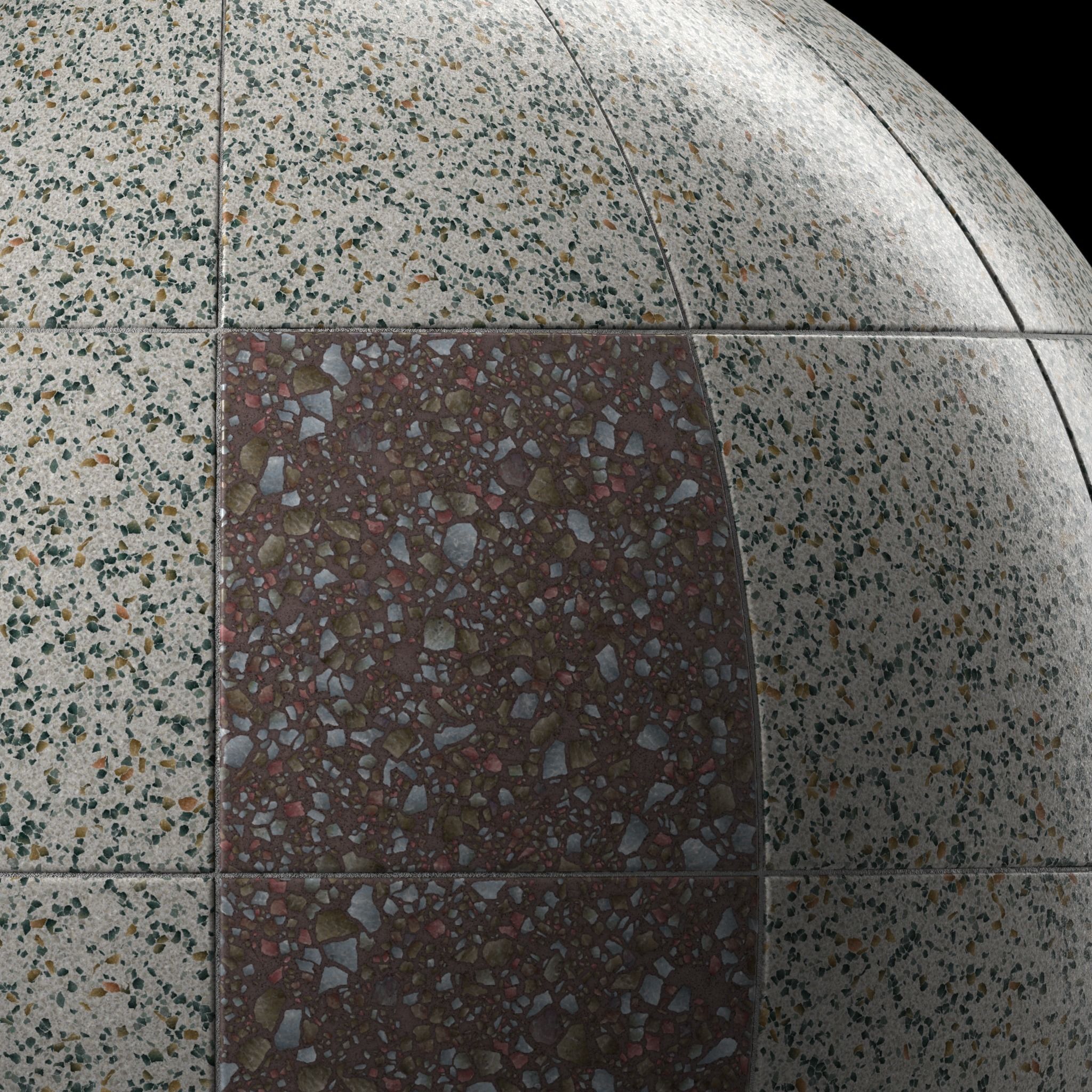 Texture Terrazzo Materials 26- Terrazzo Tiling - Sbasr Pbr 4k Seamless ...