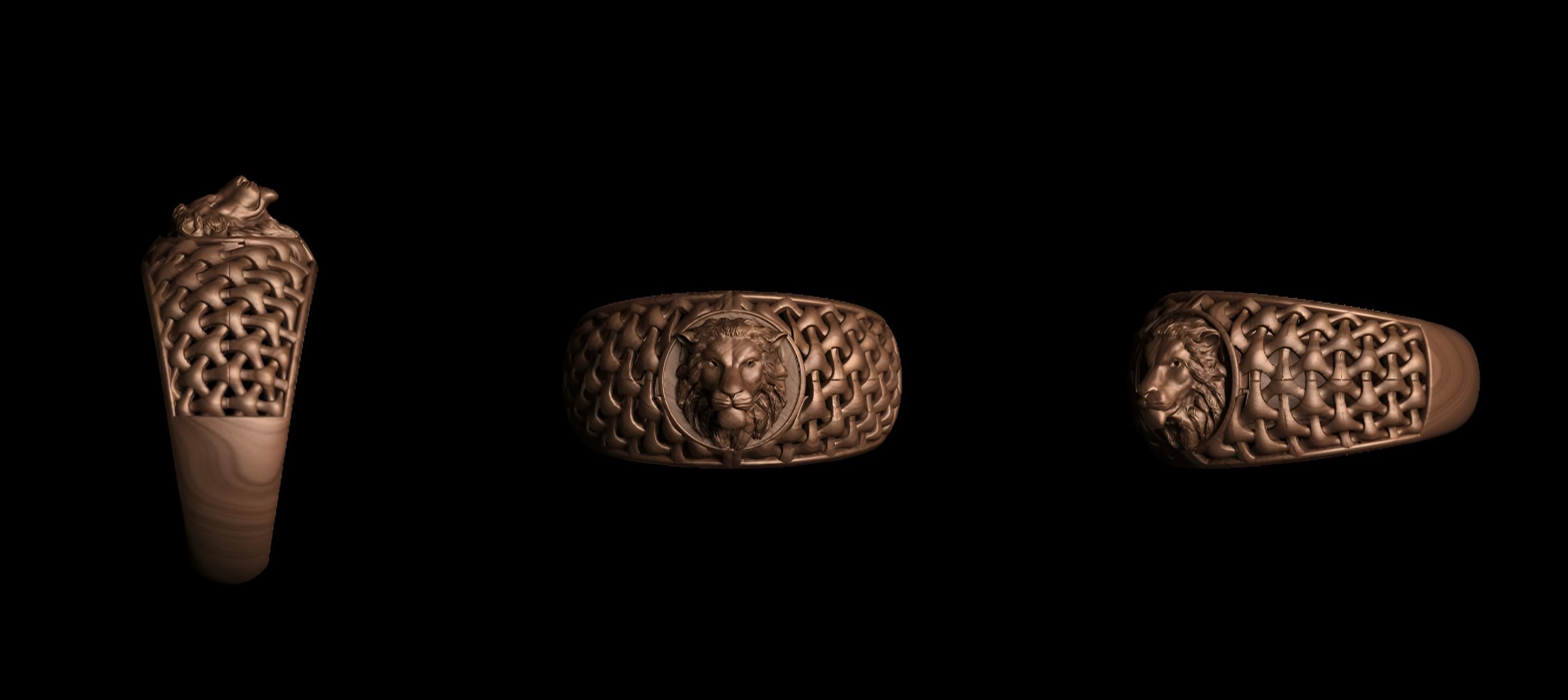 15 Lion King Face Ring renders details 3dm stl obj 3D Model Collection 3D printable | CGTrader