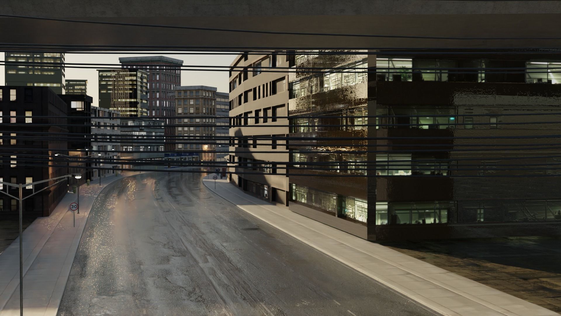 City street 3D model | CGTrader