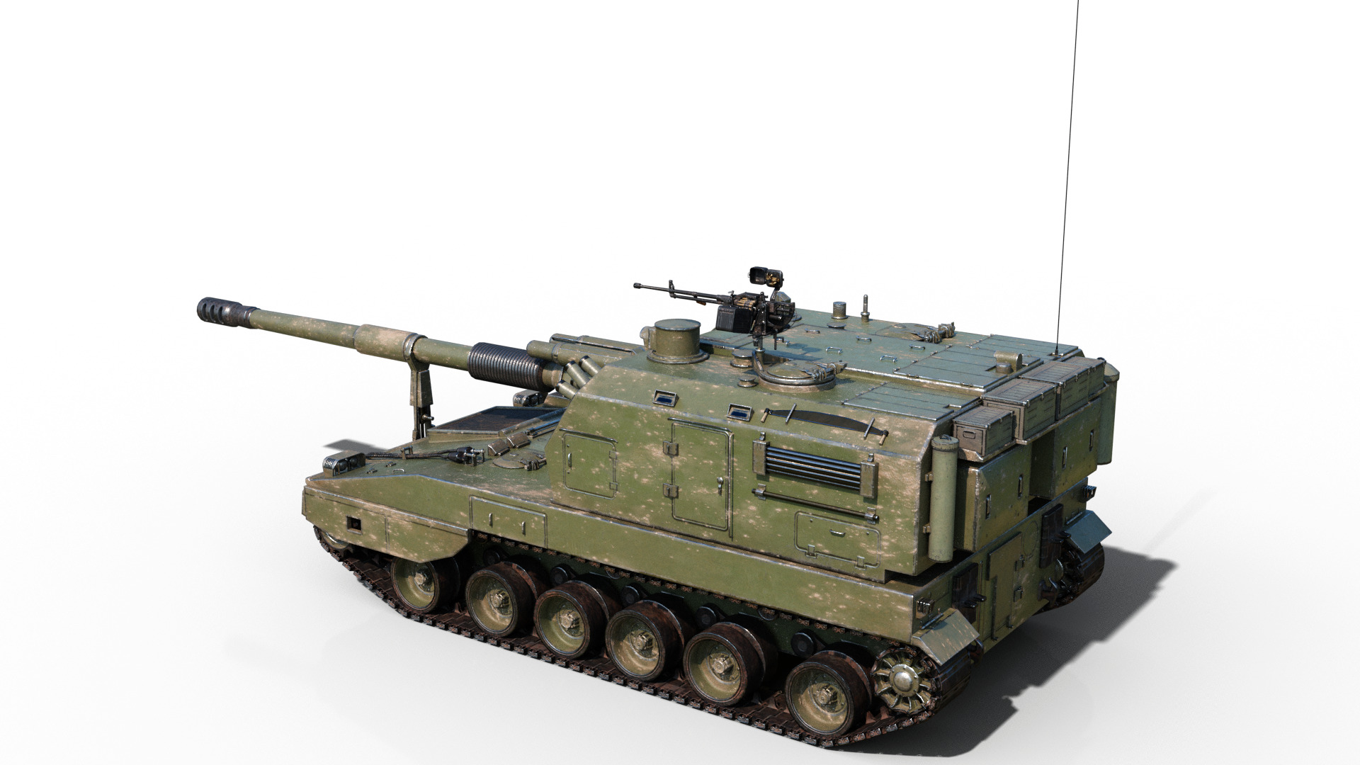 3D model 4 coatings of PLA Army PLZ05 155mm Self-Propelled Howitzer VR / AR / low-poly | CGTrader