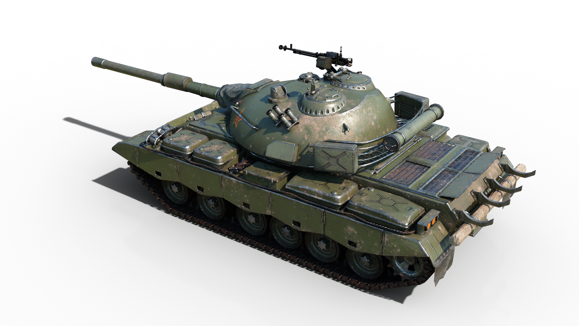 3D model 3 coatings of PLA Army ZTZ80 Main Battle Tank Type 80 VR / AR / low-poly | CGTrader