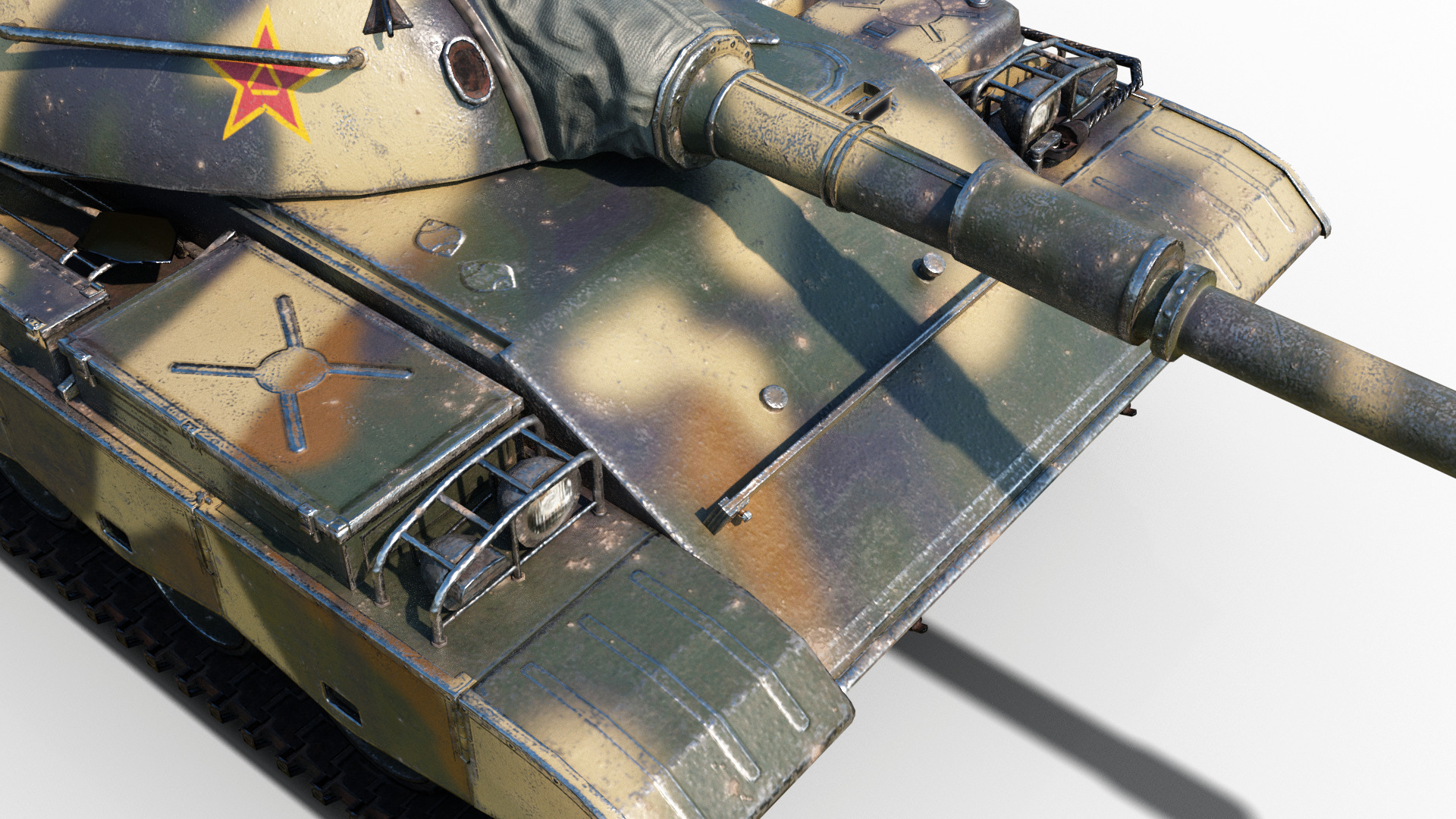 3D model 3 coatings of PLA Army ZTZ80 Main Battle Tank Type 80 VR / AR / low-poly | CGTrader