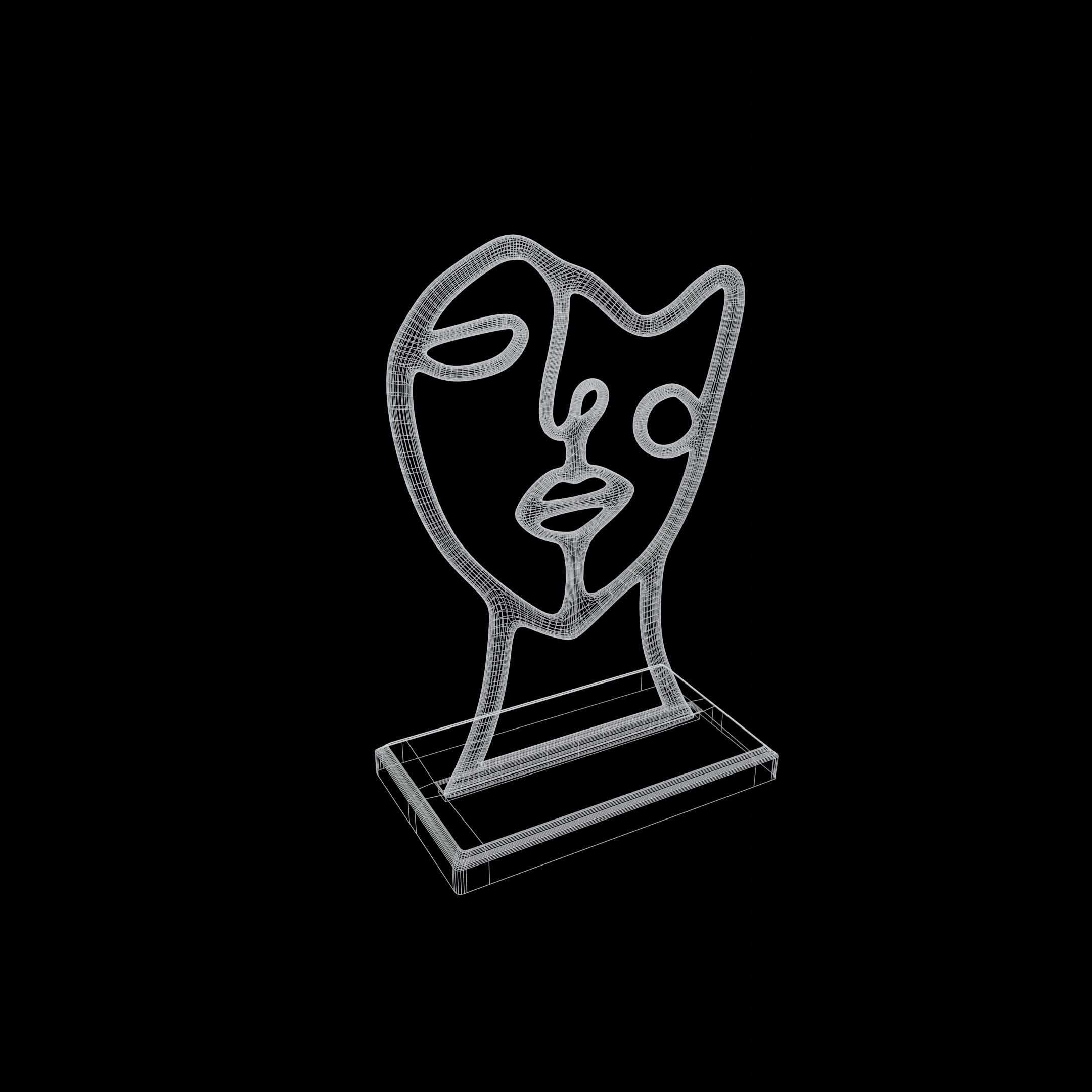 3D model Face stand VR / AR / low-poly | CGTrader