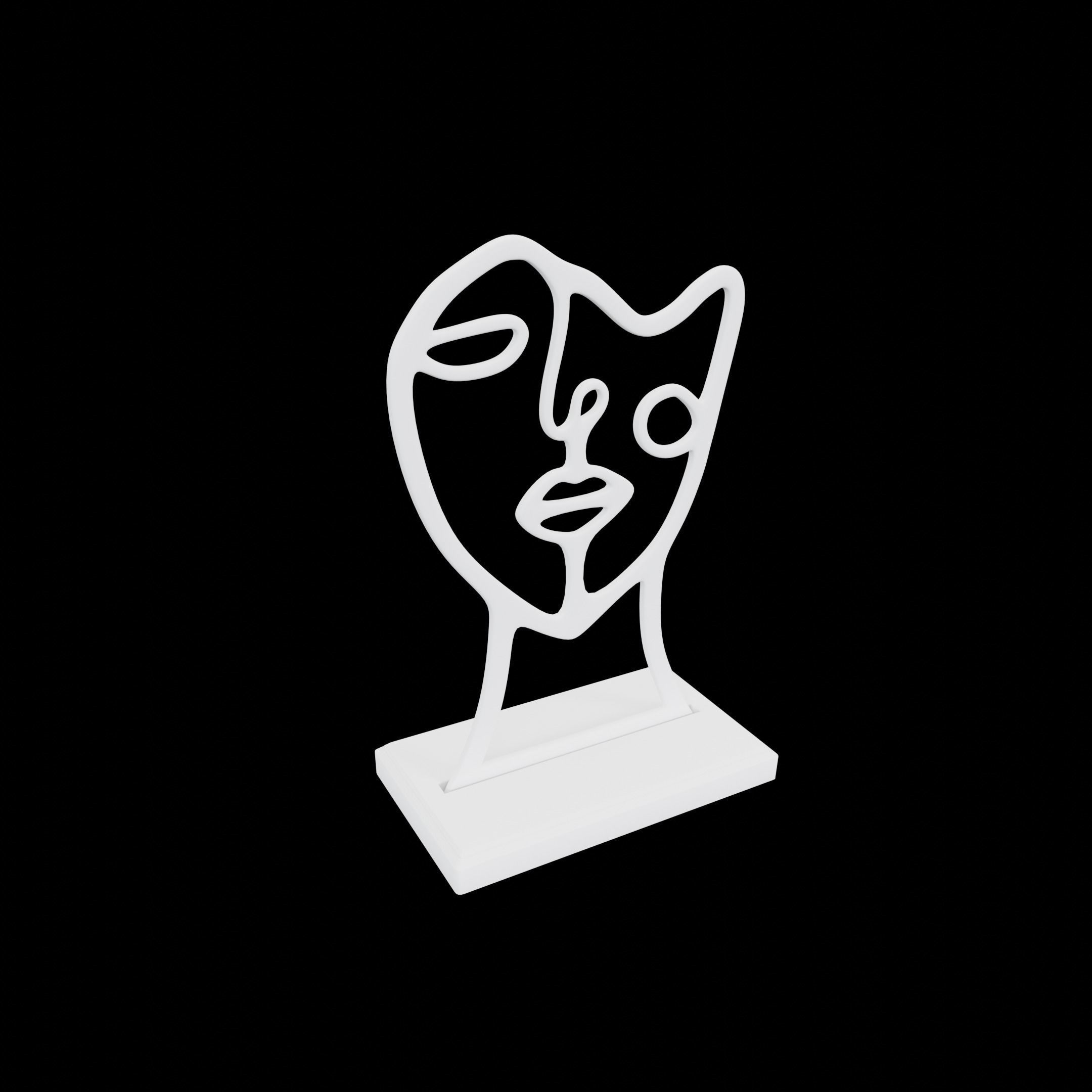 3D model Face stand VR / AR / low-poly | CGTrader