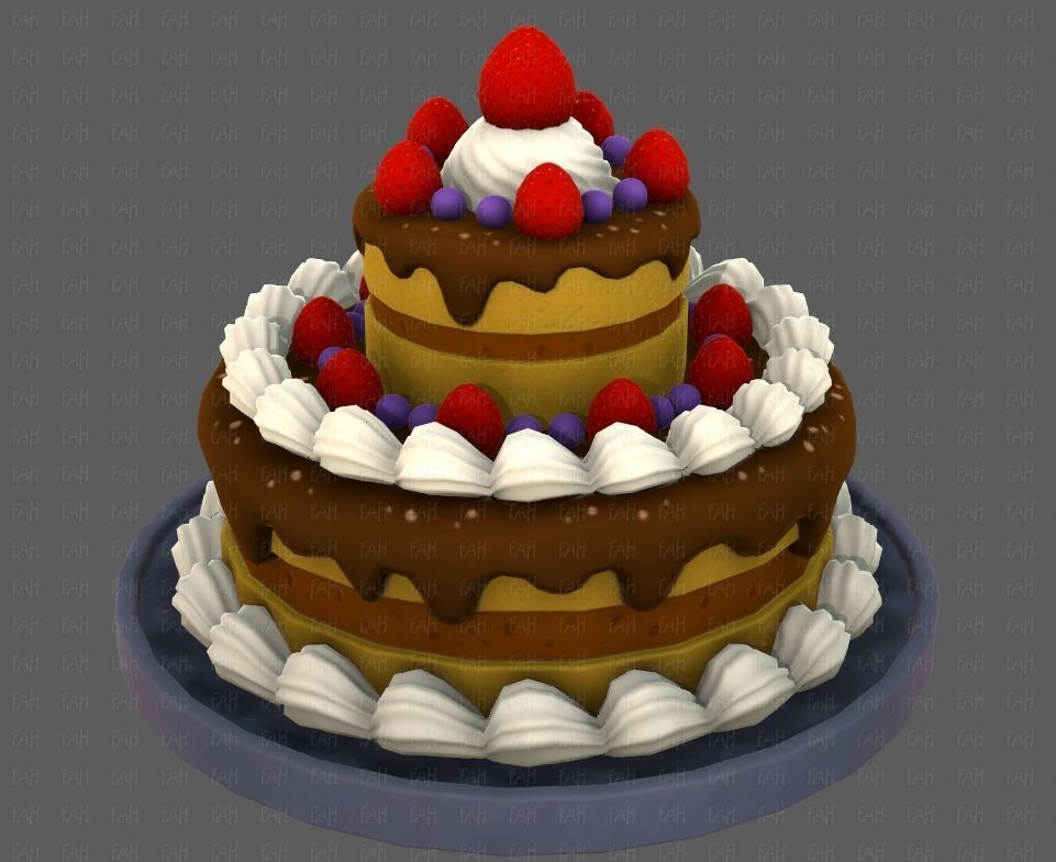 Dessert V02 3D model | CGTrader