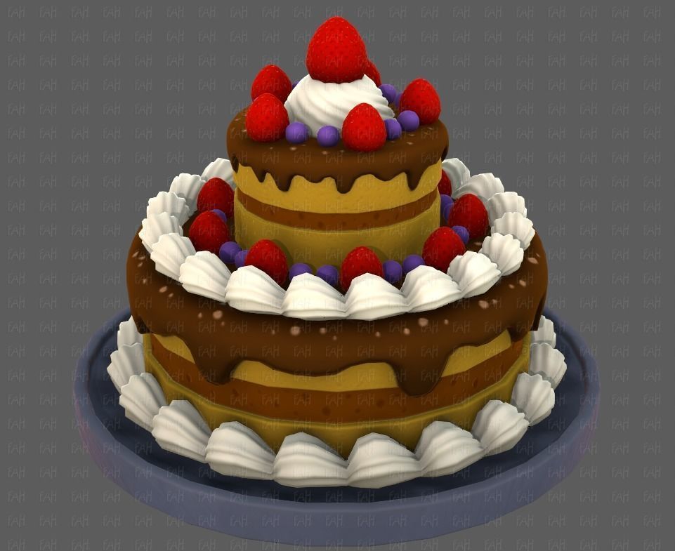 Dessert V02 3D model | CGTrader