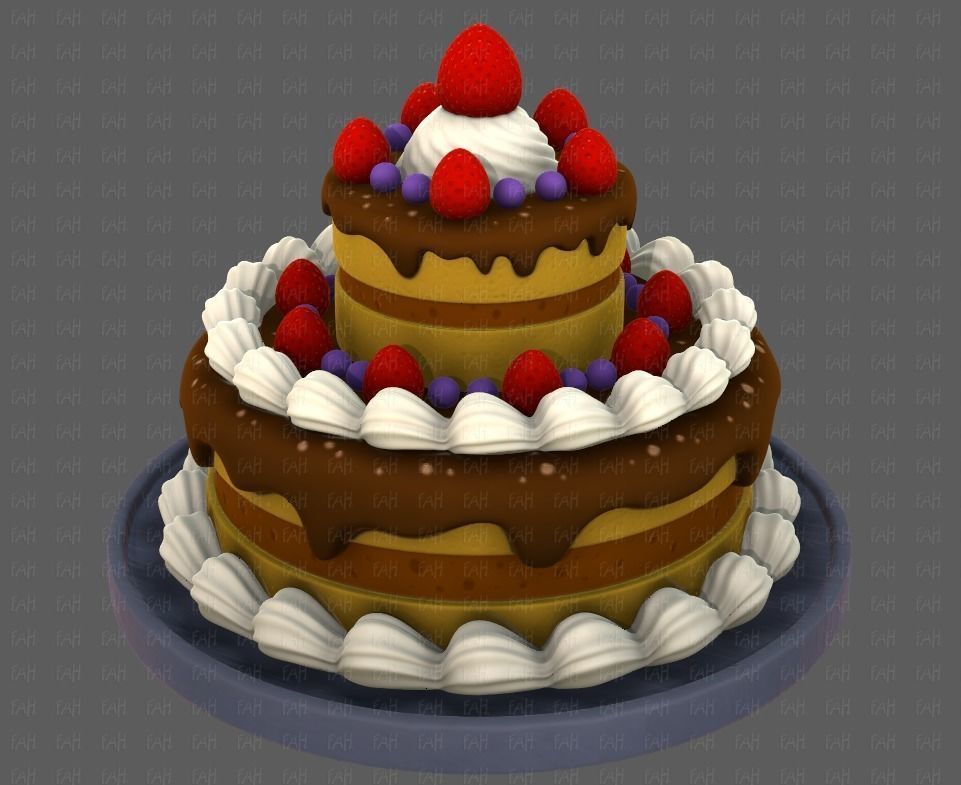 Dessert V02 3D model | CGTrader