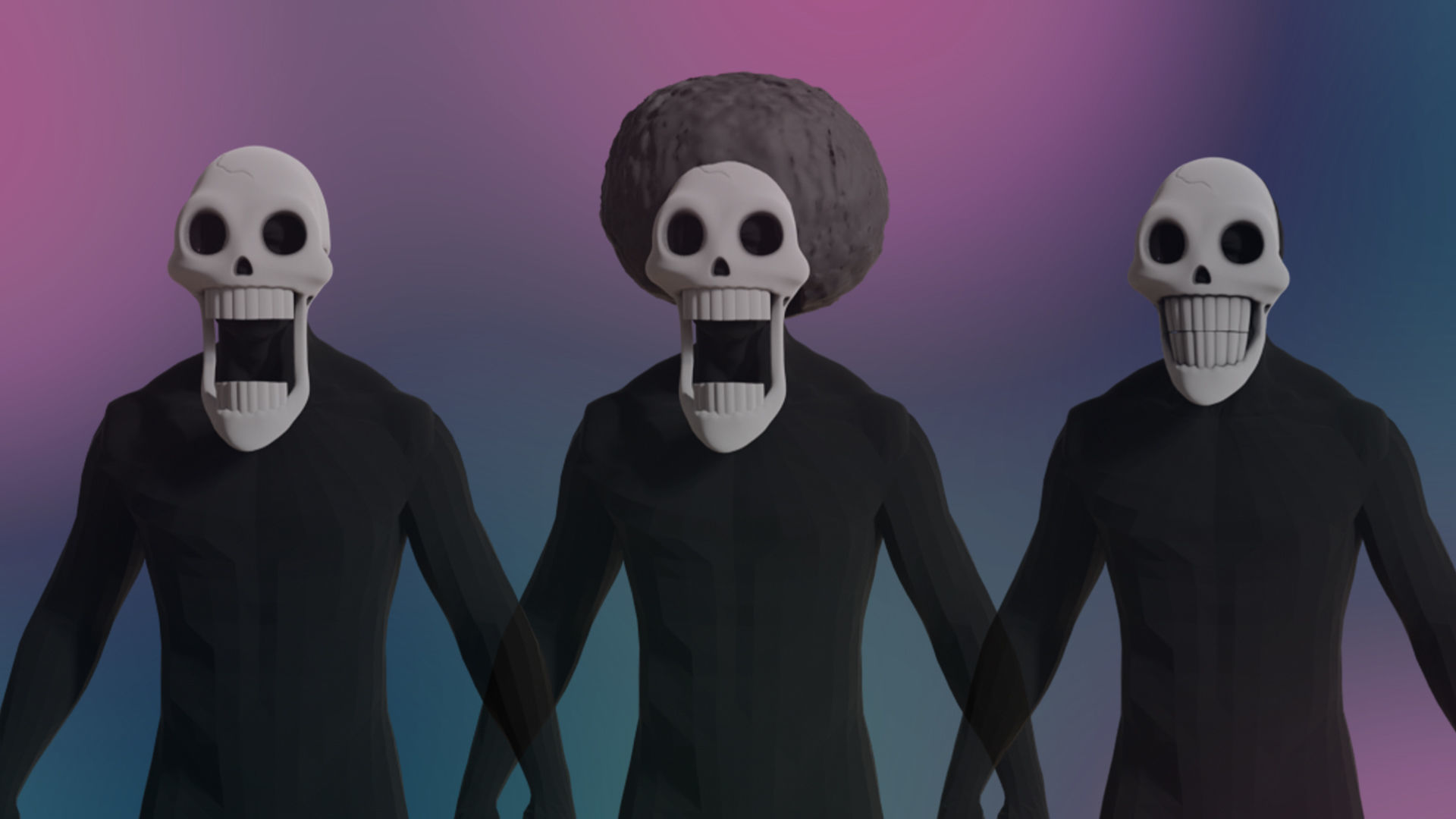 One piece Brook Soul King mask cosplay 3D model 3D printable | CGTrader