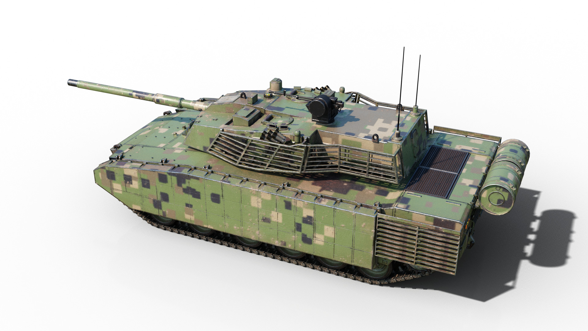 3D model 4 coatings of NORINCO GROUP VT5 VT-5 Light Tank VR / AR / low ...