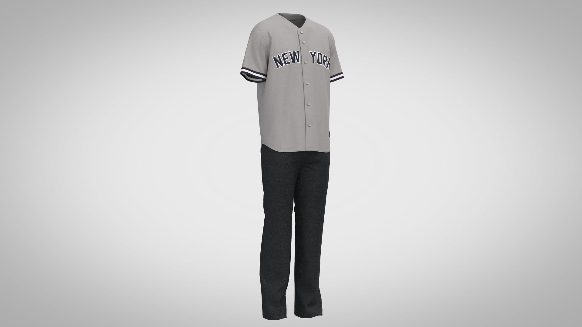 Baseball Jersey 3D model | CGTrader