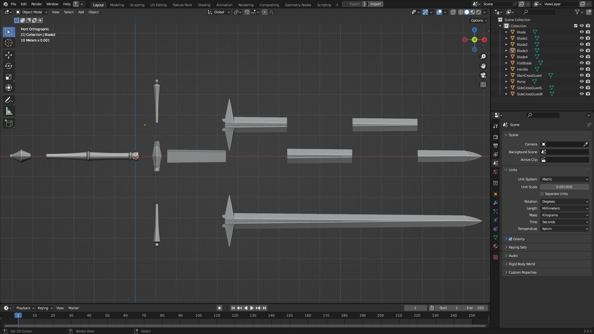 Dark Souls Zweihander GreatSword for Cosplay 3D model 3D printable ...