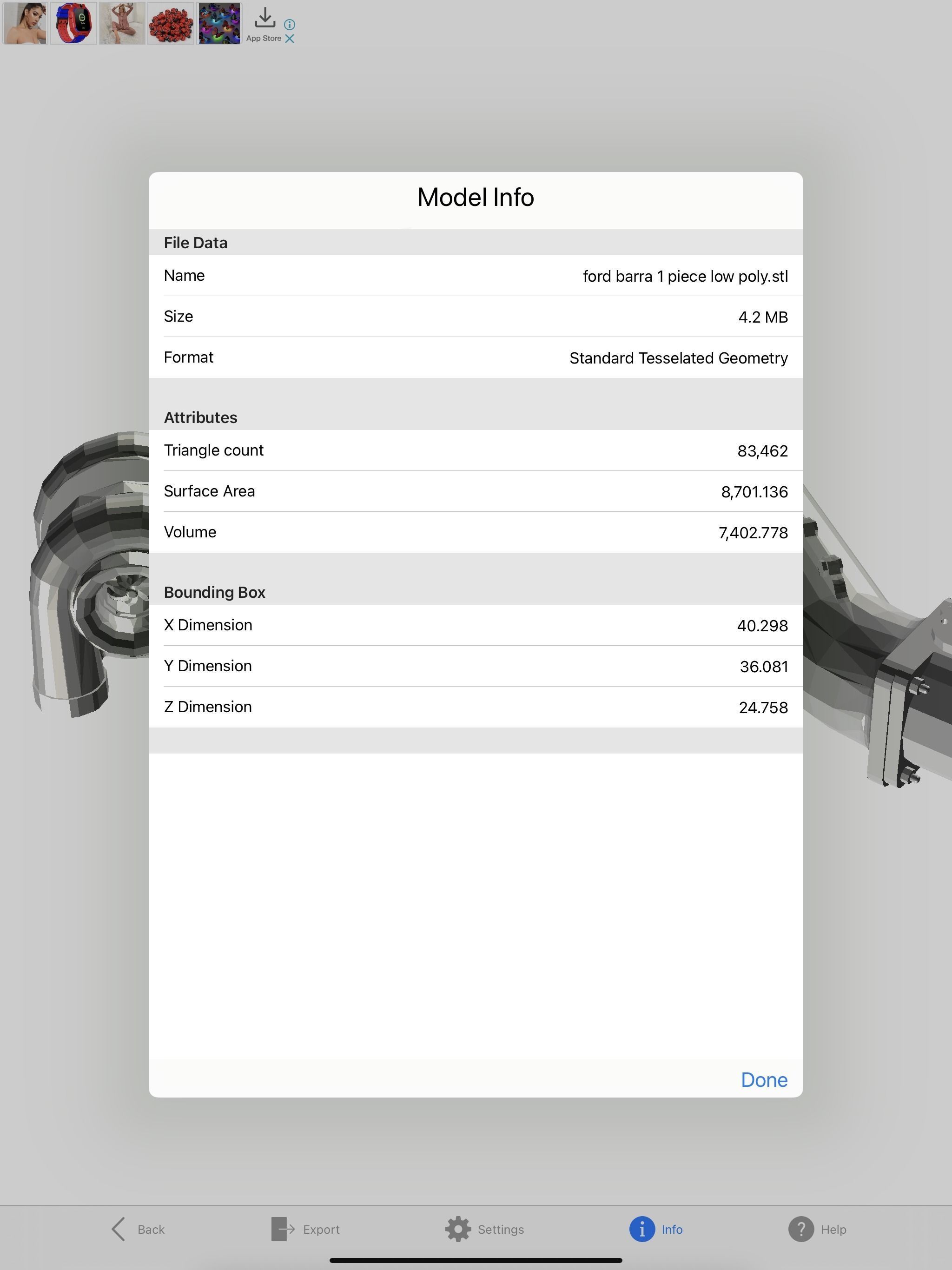 3D model Ford Barra Turbo Engine LOW POLY VR / AR / low-poly | CGTrader