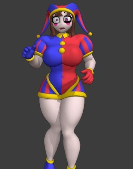 Pomni 3d Digital Circus Nsfw Sfw Free Vr Ar Low Poly 3d Model Animated Rigged Cgtrader