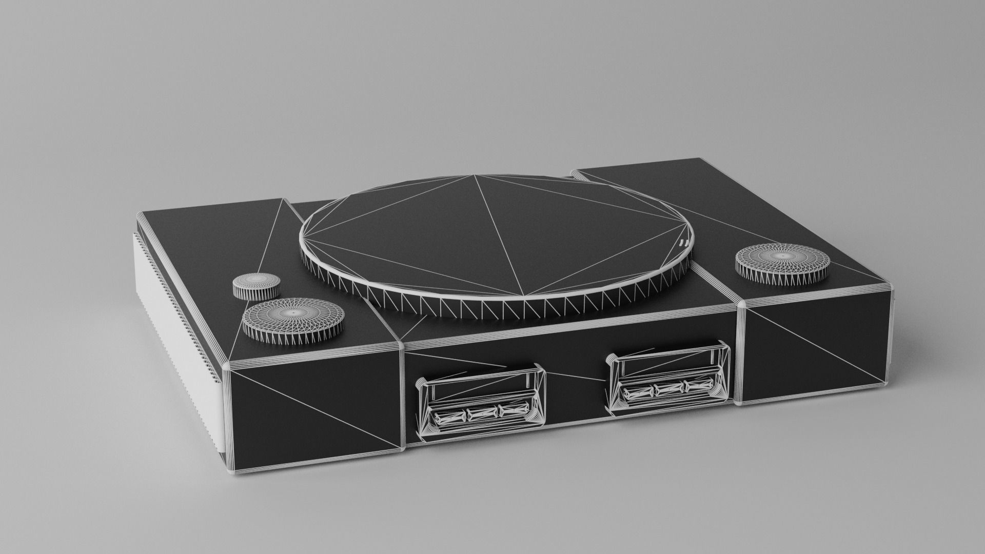 Cartoon Sony Playstation Classic Gaming Console 1 3D model | CGTrader