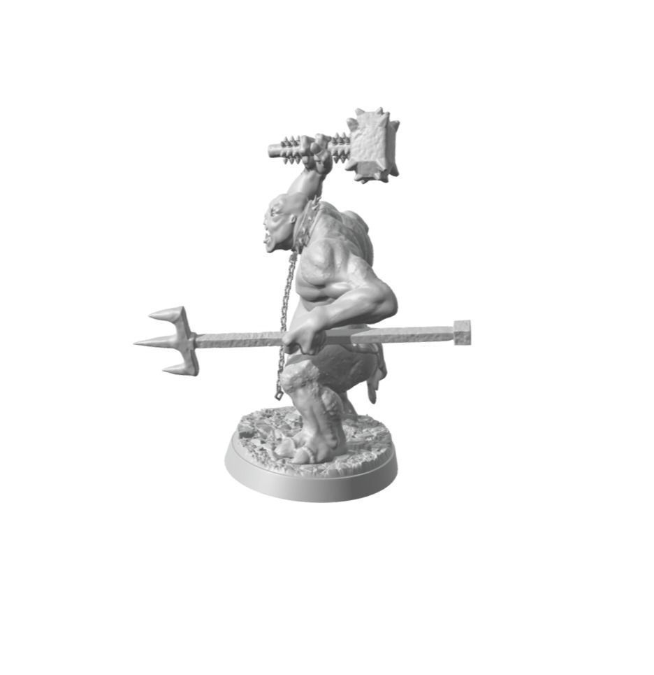 Troll of Moria Giant Monster The lord of the ring 3D model 3D printable ...
