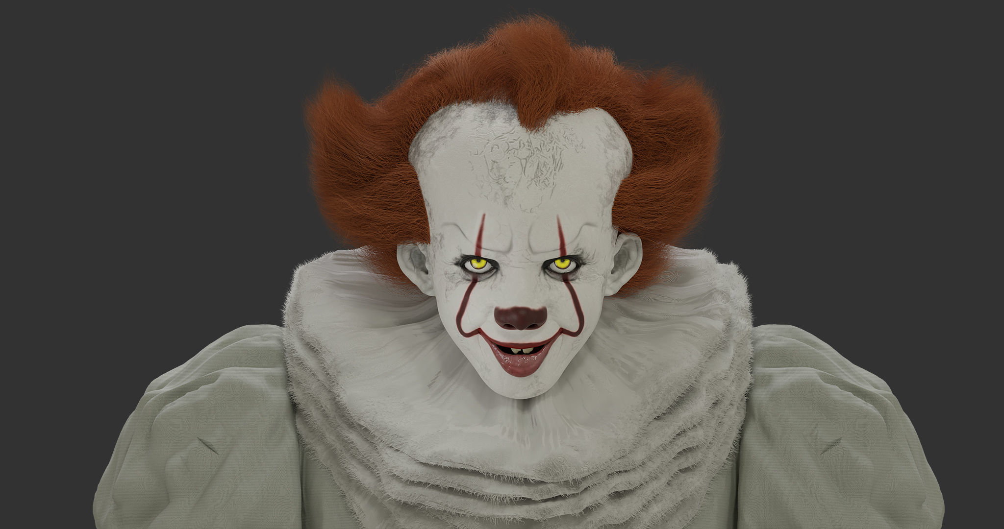 3D model pennywise 3d model realistic realistic Pennywise 3d model VR ...