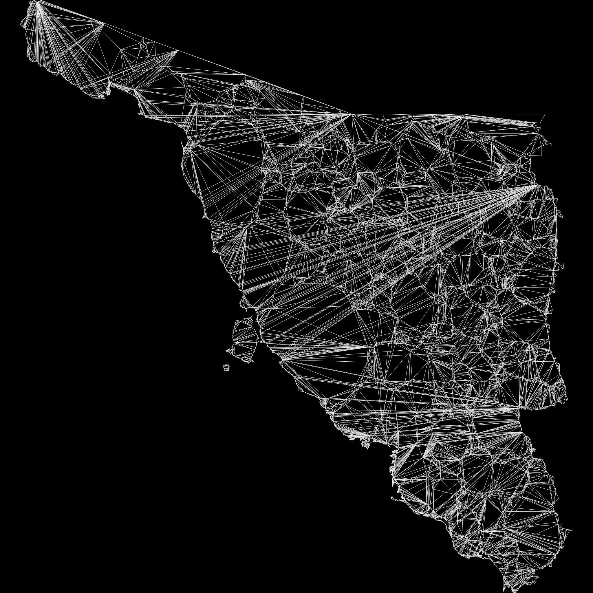 Sonora Mexico map region geography political geographic 3D model rigged ...