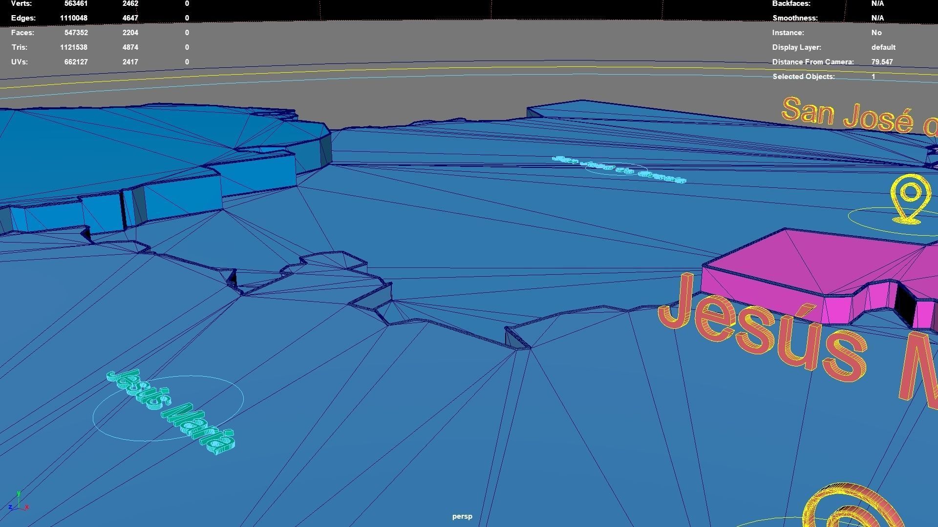 Aguascalientes Mexico map region geography political geographic 3D ...