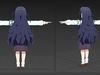 Shizuka 100 girlfriend VRChat 3D model rigged | CGTrader