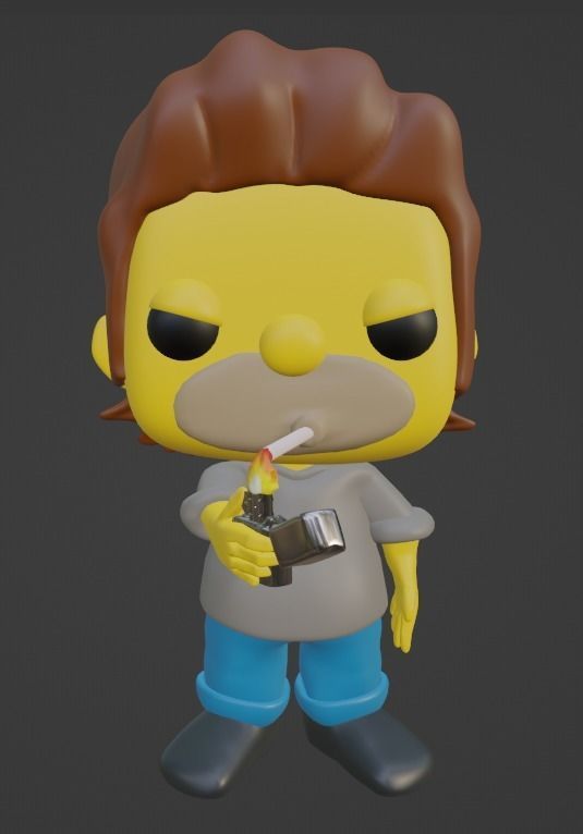 Funko Homer - Snake - Treehouse Horror 3D model 3D printable | CGTrader