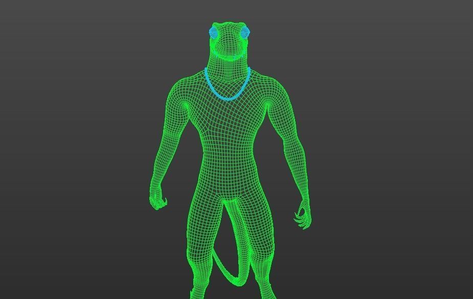 Human lizard 3d model 3D model | CGTrader